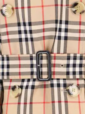 Burberry Vintage Check Belted Trench Coat