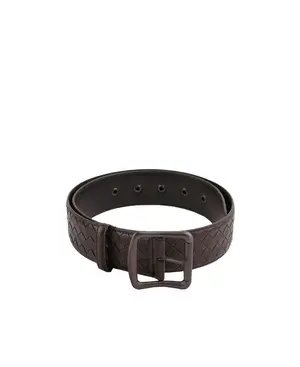 Bottega Veneta Woven Leather Belt - Black