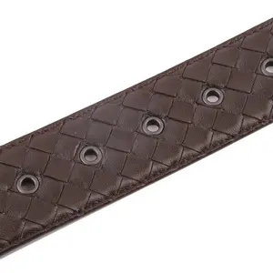 Bottega Veneta Woven Leather Belt - Black
