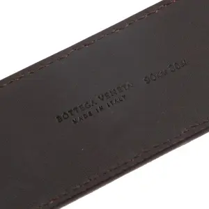 Bottega Veneta Woven Leather Belt - Black