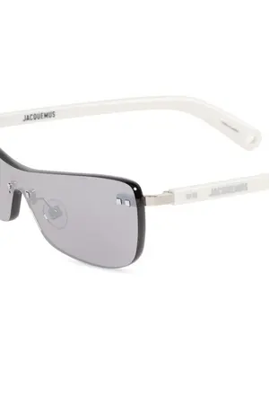 Jacquemus Mirada Rectangle Frame Sunglasses - Gray