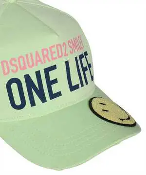 Dsquared2 Baseball Cap With Smiley Face And Logo Detail