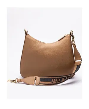 Prada Logo Plaque Shoulder Bag