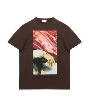 Alexander McQueen Painting Printed Crewneck T-shirt