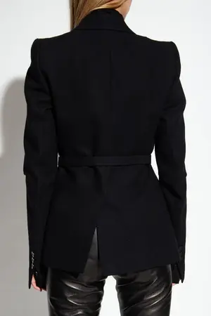ANN DEMEULEMEESTER Asymmetrical Tailored Jacket With Belt