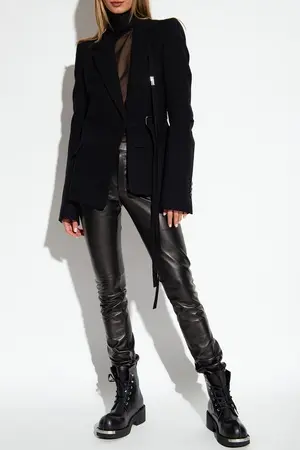ANN DEMEULEMEESTER Asymmetrical Tailored Jacket With Belt