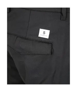 DEPARTMENT 5 Pressed Crease Tailored Trousers - Black