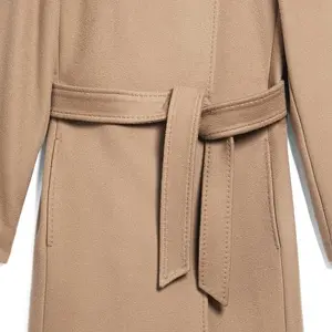 Max Mara Belted Long-sleeved Coat - Camel