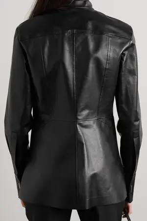 Givenchy Leather Cut-out Blouse