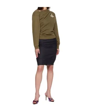 VIVIENNE WESTWOOD Asymmetrical Logo Sweatshirt