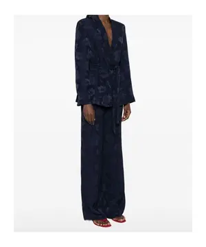 FORTE_FORTE Floral Tie Detailed Blazer