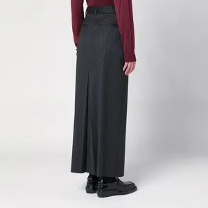 DEPARTMENT 5 Pinstriped Maxi Skirt With Rear Slit