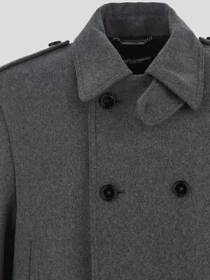 Dolce & Gabbana Double-breasted Coat - Black