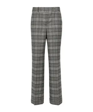 Peserico Tartan Check Tailored Trousers