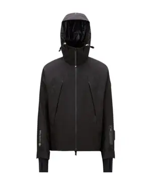 Moncler Lapaz Ski Jacket With Hood And Logo Details