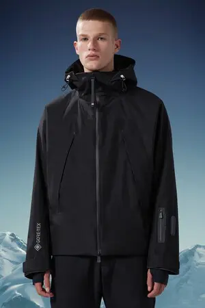 Moncler Lapaz Ski Jacket With Hood And Logo Details