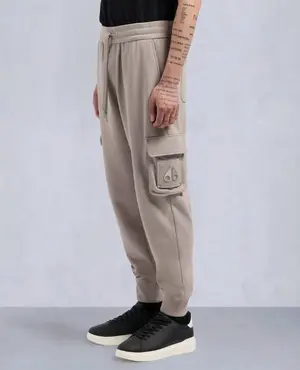 Moose Knuckles Hartsfield Logo Plaque Cargo Pants - Nude