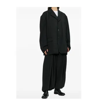 Comme Des Garçons Single-breasted Coat With Patch Pocket And Flap Pockets