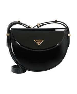 Prada Patent Leather Flap Shoulder Bag