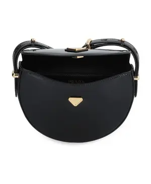 Prada Patent Leather Flap Shoulder Bag