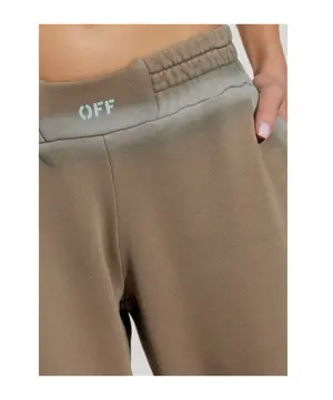 Off-White Spray Effect Logo Printed Track Pants