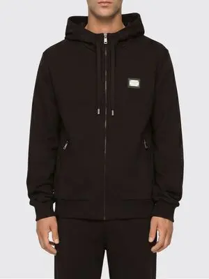 Dolce & Gabbana Logo Plate Drawstring Hoodie