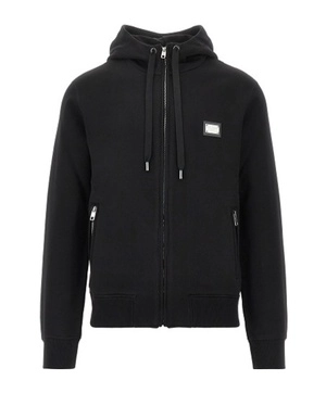 Dolce & Gabbana Logo Plate Drawstring Hoodie - No
