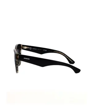 Burberry Round Frame Sunglasses With Logo