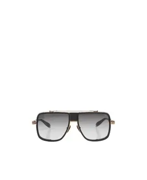 Balmain Aviator Sunglasses With Logo Detail - Gray