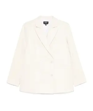 A.p.c. Lucy Double-breasted Blazer - White