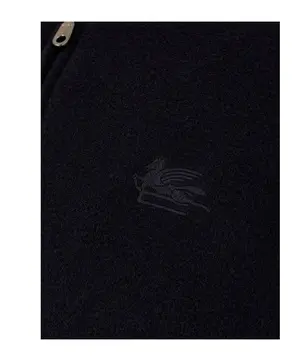 Etro Embroidered Logo Bomber Jacket - Black