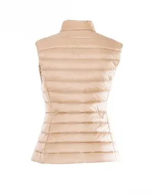 Moncler Igens Zip-up Padded Gilet - Sand Beige