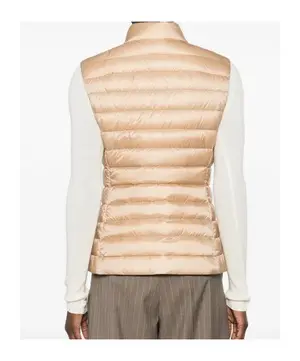 Moncler Igens Zip-up Padded Gilet - Sand Beige