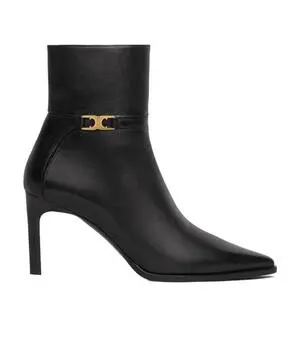 Celine Triomphe Calfskin Ankle Boots