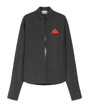 Sportmax Mappa Oversized Shirt - Dark Grey