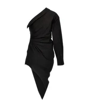 Alexander Wang Asymmetrical Shirt Dress - Black