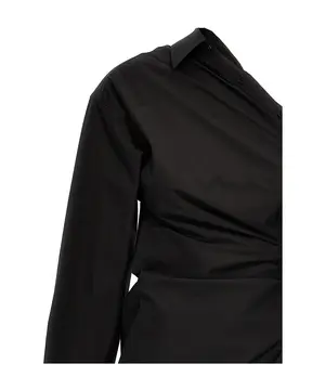 Alexander Wang Asymmetrical Shirt Dress - Black