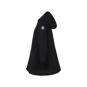 Moncler Hooded Dress With Embellished Logo