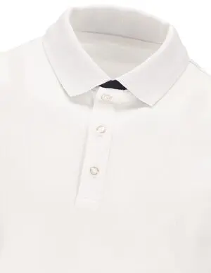 FAY Logo-embroidered Piqué Polo Shirt - White