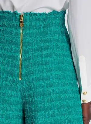 Balmain Buttoned Tweed Shorts