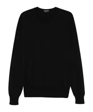 TOM FORD Long-sleeved Crewneck Jumper - Black