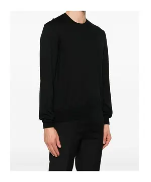 TOM FORD Long-sleeved Crewneck Jumper - Black