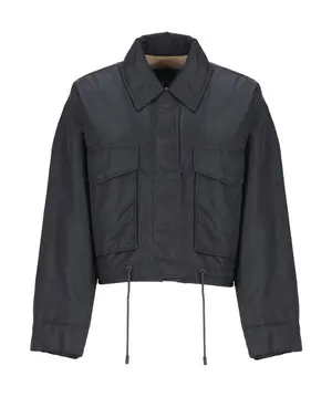 Max Mara Reversible Short Bomber Jacket - Black