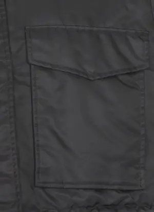 Max Mara Reversible Short Bomber Jacket - Black