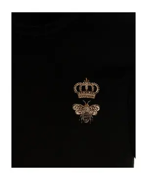 Dolce & Gabbana Dolce Gabbana Sicily Crown Embroidered T-shirt