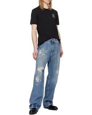 Dolce & Gabbana Dolce Gabbana Sicily Crown Embroidered T-shirt