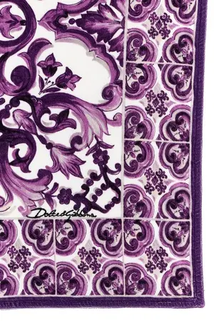 Dolce & Gabbana Dolce Gabbana Majolica Print Beach Towel