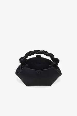 GANNI Butterfly Logo Bou Mini Bag - Black