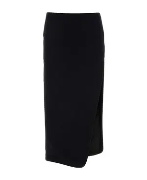 ANN DEMEULEMEESTER Wrap Midi Skirt