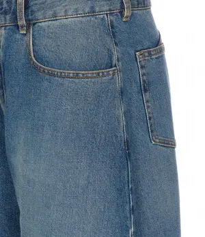 Alaïa Low Waist Curved Leg Jeans - Mineral